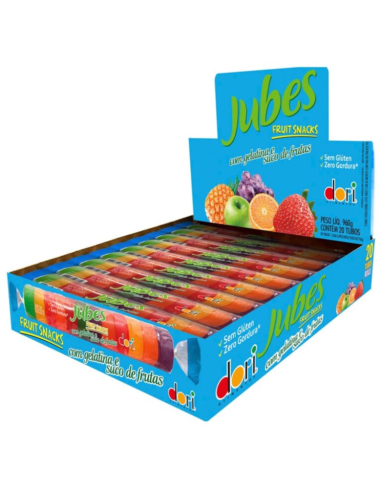 Jubes Fruit Snacks Tropical Tubo 48G - Distribuidora Portal